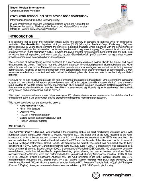AeroVent Plus CHC White paper(PDF, 189.79 KB) - Monaghan ...