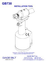 Parts Information Manual, Air Percussive Rivet Buster, Models 9001 ...