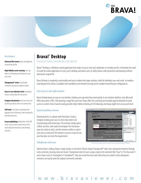 Brava!® Desktop - Informative Graphics Corporation