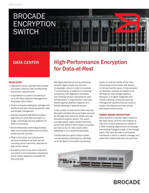 Brocade Encryption Switch