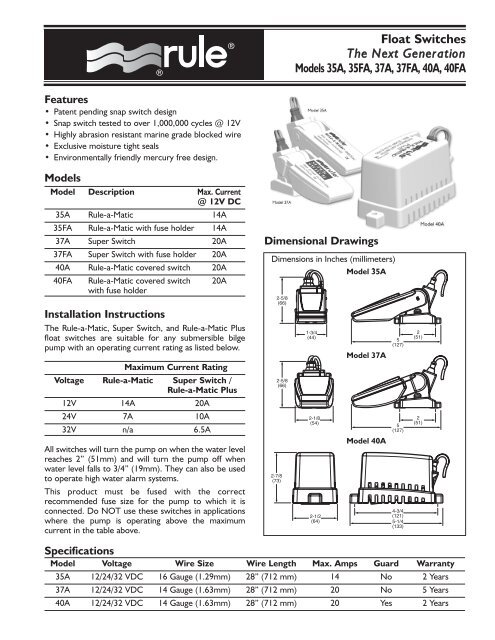 Technical Data Sheet - Xylem Flow Control