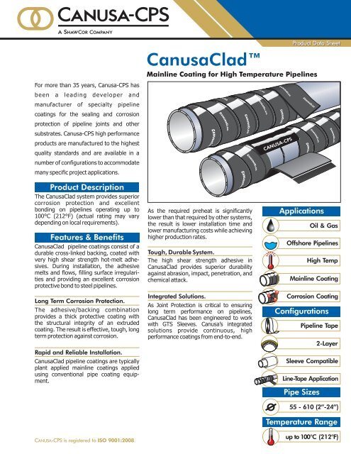 CanusaCladâ ¢ - Canusa-CPS