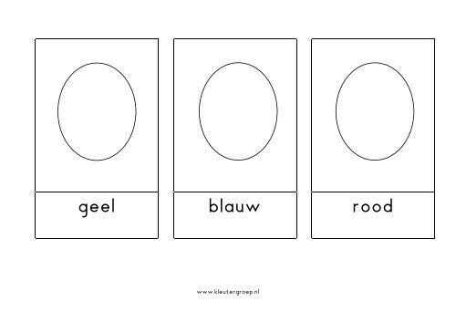 woordkaarten kleuren - Juf-Moniek