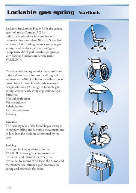 Lockable gas spring Varilock - Alas-Kuul AS