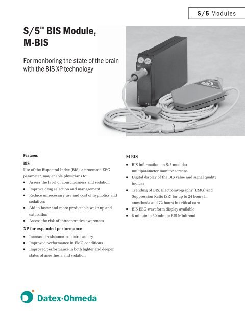 S/5™ BIS Module, M-BIS - GE Healthcare