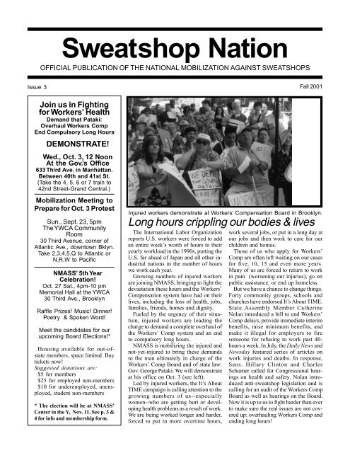Sweatshop Nation - NMASS