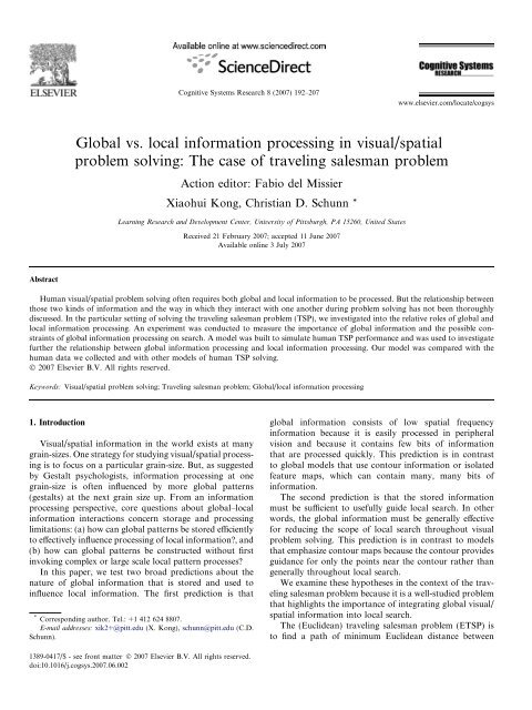 Global vs. local information processing in visual/spatial problem ...