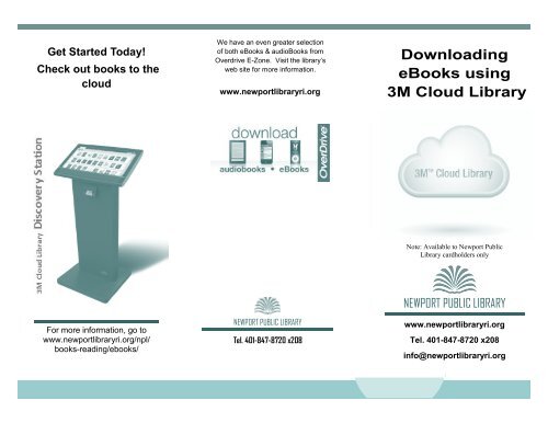 3M Cloud Library Brochure (pdf download) - Newport Public Library