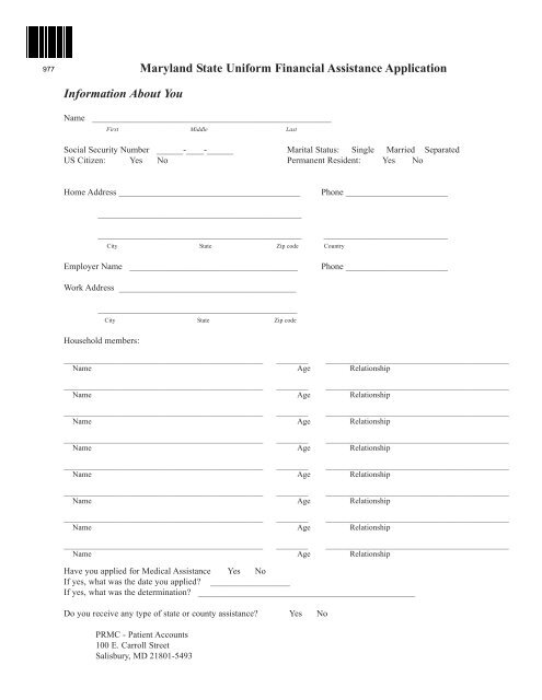 Essential Health Financial Assistance Fillable Form - Printable Forms Free Online