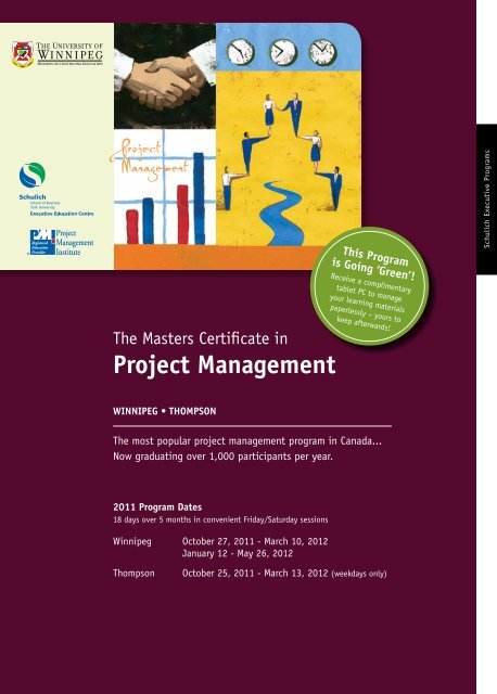 Project Management - University of Winnipeg