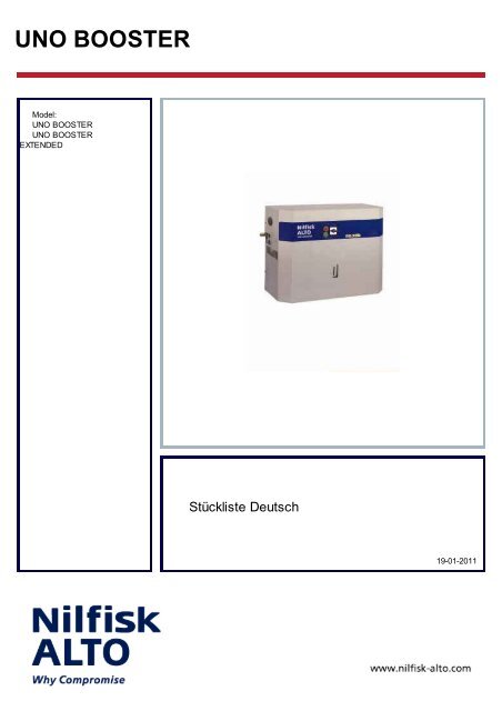 UNO BOOSTER - Wap Nilfisk Alto Shop