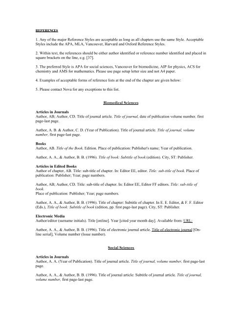 References - Nova Science Publishers