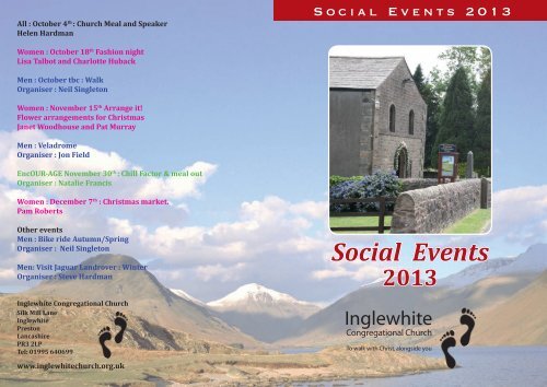 Social Events - Inglewhite Congregational Church