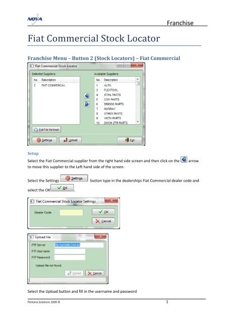 Fiat Commercial Stock Locator