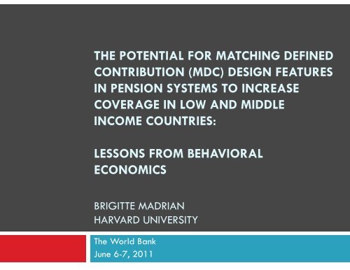 Lessons from Behavioral Economics