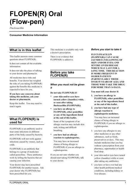 FLOPEN(R) - Chemist Australia