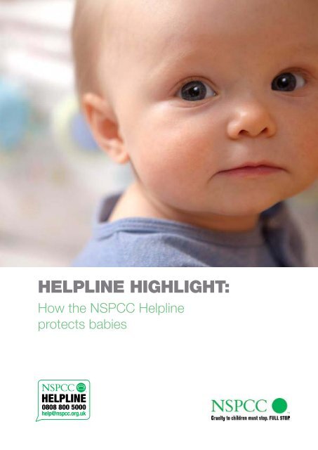 How the NSPCC Helpline protects babies (Helpline highlight)