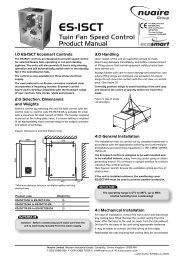 ES-ISC Speed Control Product Manual
