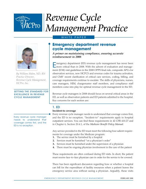 Revenue Cycle Management Practice - HCPro Blogs