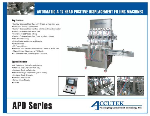 APD Series - Accutek Packaging Equipment