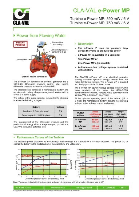 CLA-VAL e-Power MP - Cla-Val UK
