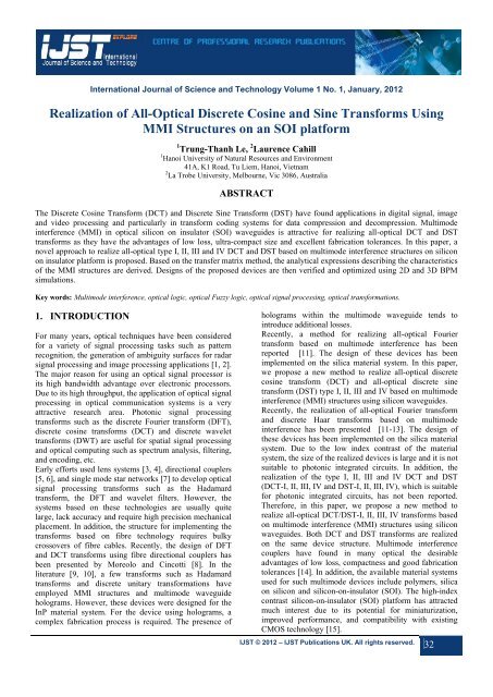 Realization Of All Optical Discrete Cosine And Sine Transforms 
