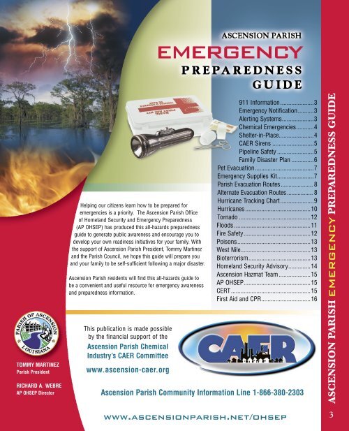 Emergency Preparedness Guide - Ascension Parish Emergency Preparedness Guide - Ascension Parish