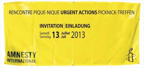 Flyer - Amnesty International Schweiz