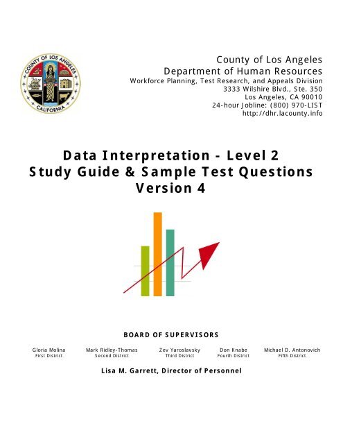 Data Interpretation - Level 2 Study Guide & Sample Test ... - La.ca.us