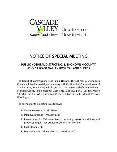 Staff Meeting Notice