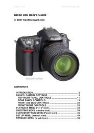 Nikon D70/D70s User's Guide - KenRockwell.com