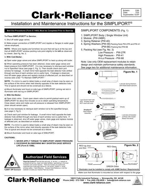 538i - Clark Reliance