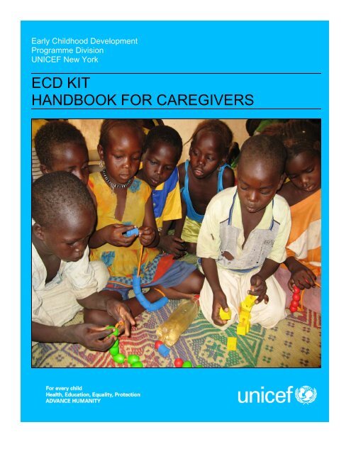 ECD KIT HANDBOOK FOR CAREGIVERS - Pakistan Floods 2010