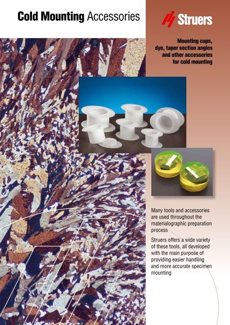 Cold Mounting Accessories - Mason Technology