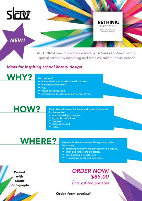 RETHINK! Ideas for inspiring school library design