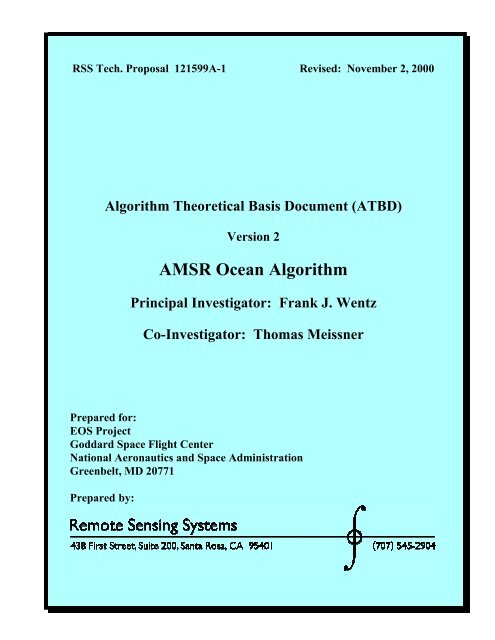 Algorithm Theoretical Basis Document Atbd Icdc