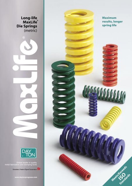 Long-life MaxLife Die Springs (metric) - Blank