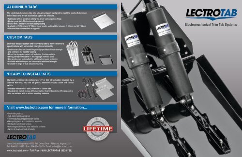 Lectrotab Sales Brochure