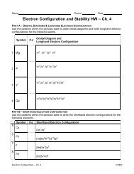 Electron Configuration Practice Worksheet