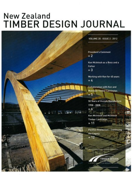 TIMBER DESIGN JOURNAL - McIntosh Timber Laminates