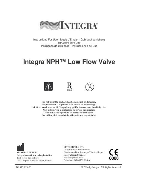 BL515003_NPH Low Flow PI - Integra LifeSciences