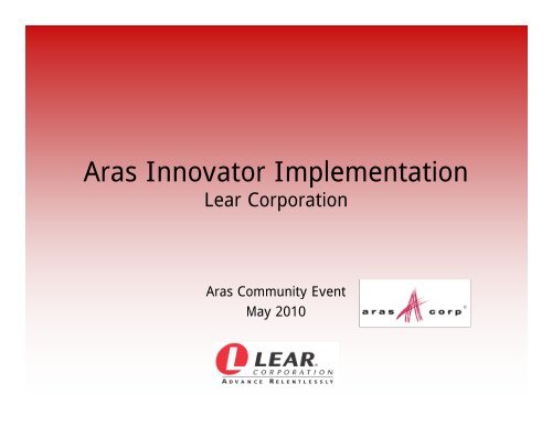 Aras Innovator Implementation p
