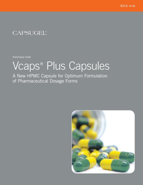 VcapsÂ® Plus Capsules - Capsugel