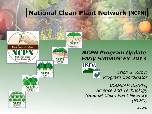 National Clean Plant Network (NCPN)