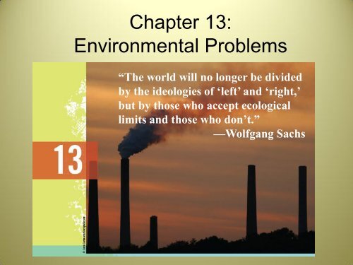 Chapter 13: Environmental Problems - Nassau Community College