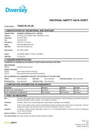 MSDS - Taski R2L Plus 2010 - Melbourne Cleaning Supplies