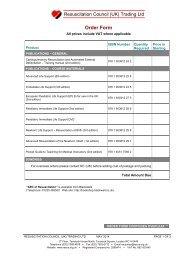 Appraisal form for identifying ALS Instructor Potential - Resuscitation ...