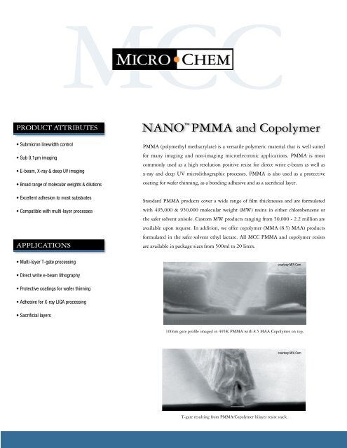 pmma & copolymer