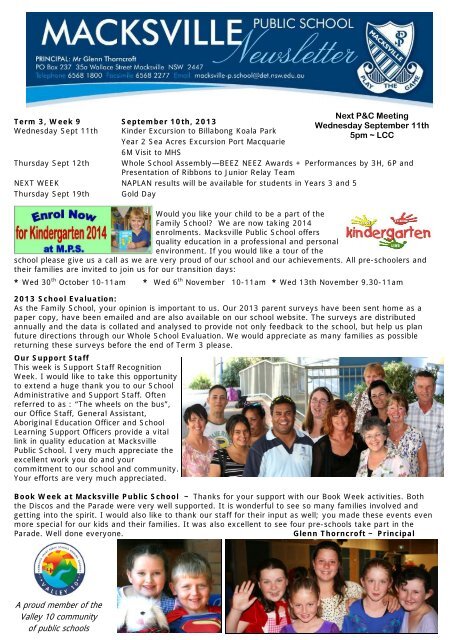 Term 3 Week 9 - Macksville Public School