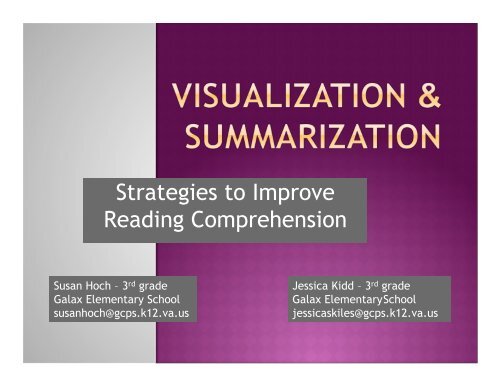 Visualization And Summarization 9641